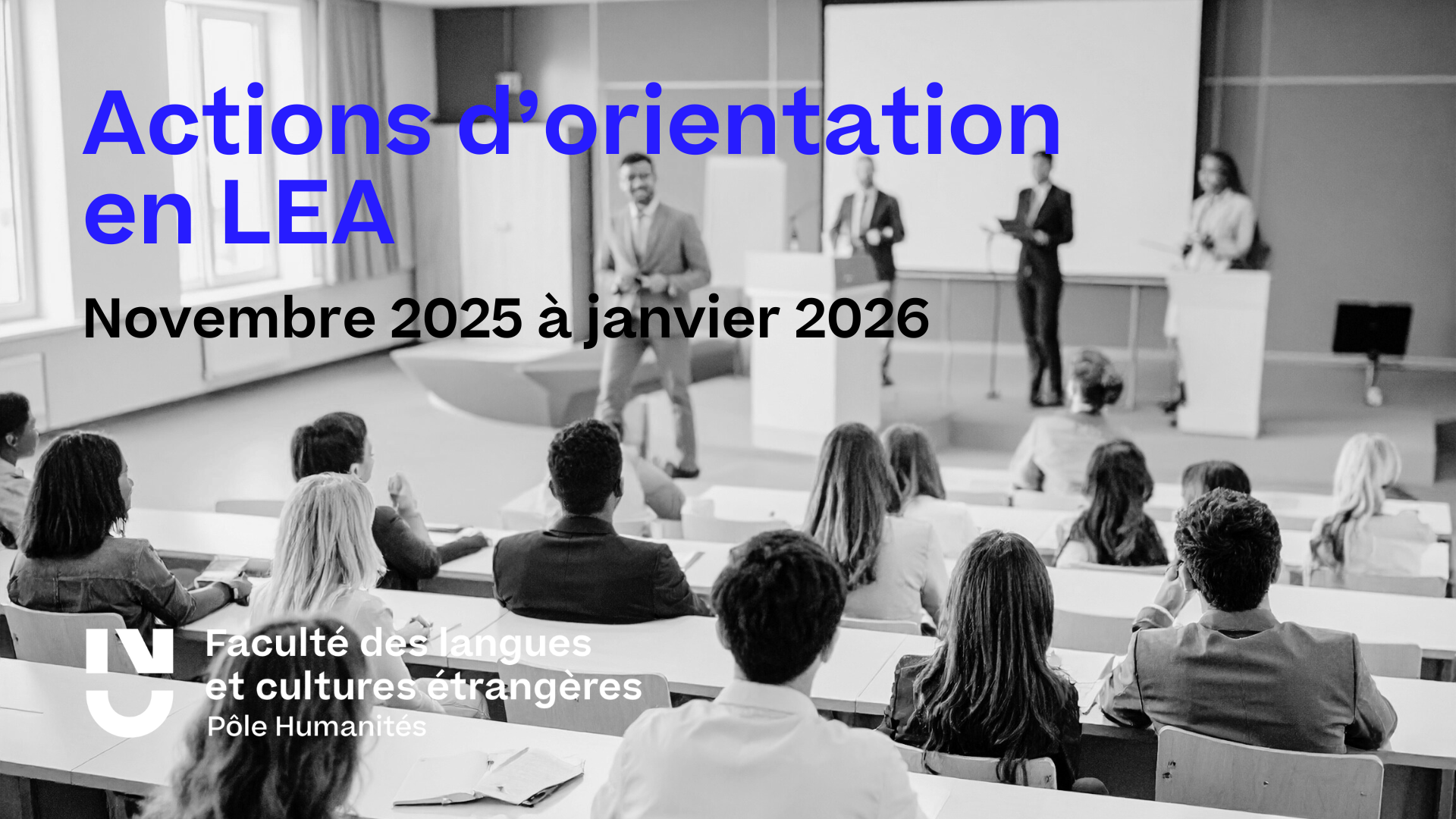 Actions d'orientation professionnelles en LEA - UFR Langues et Cultures ...